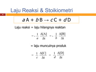 Kinetika kimia (pertemuan 4) | PPTX