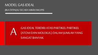 Kinetik gas Ideal - FIsika | PPTX