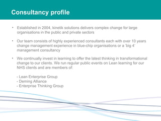 An introduction to kinetik solutions - a management consultancy | PPT