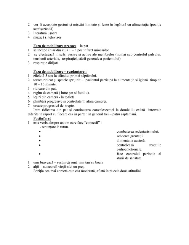 Kinetoterapie in afectiuni cardiovasculare | PDF