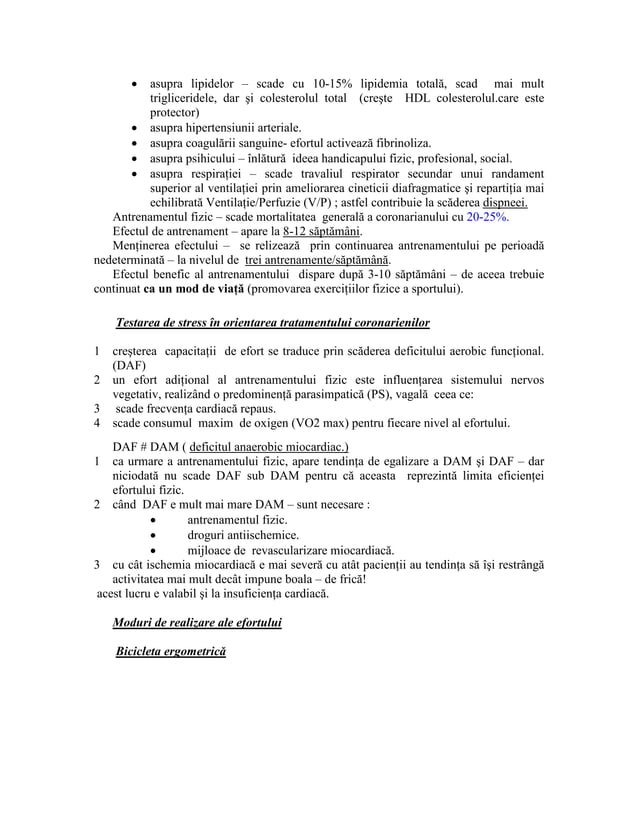 Kinetoterapie in afectiuni cardiovasculare | PDF