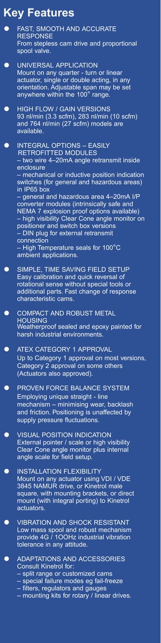Kinetrol AP Pneumatic Positioner | PDF