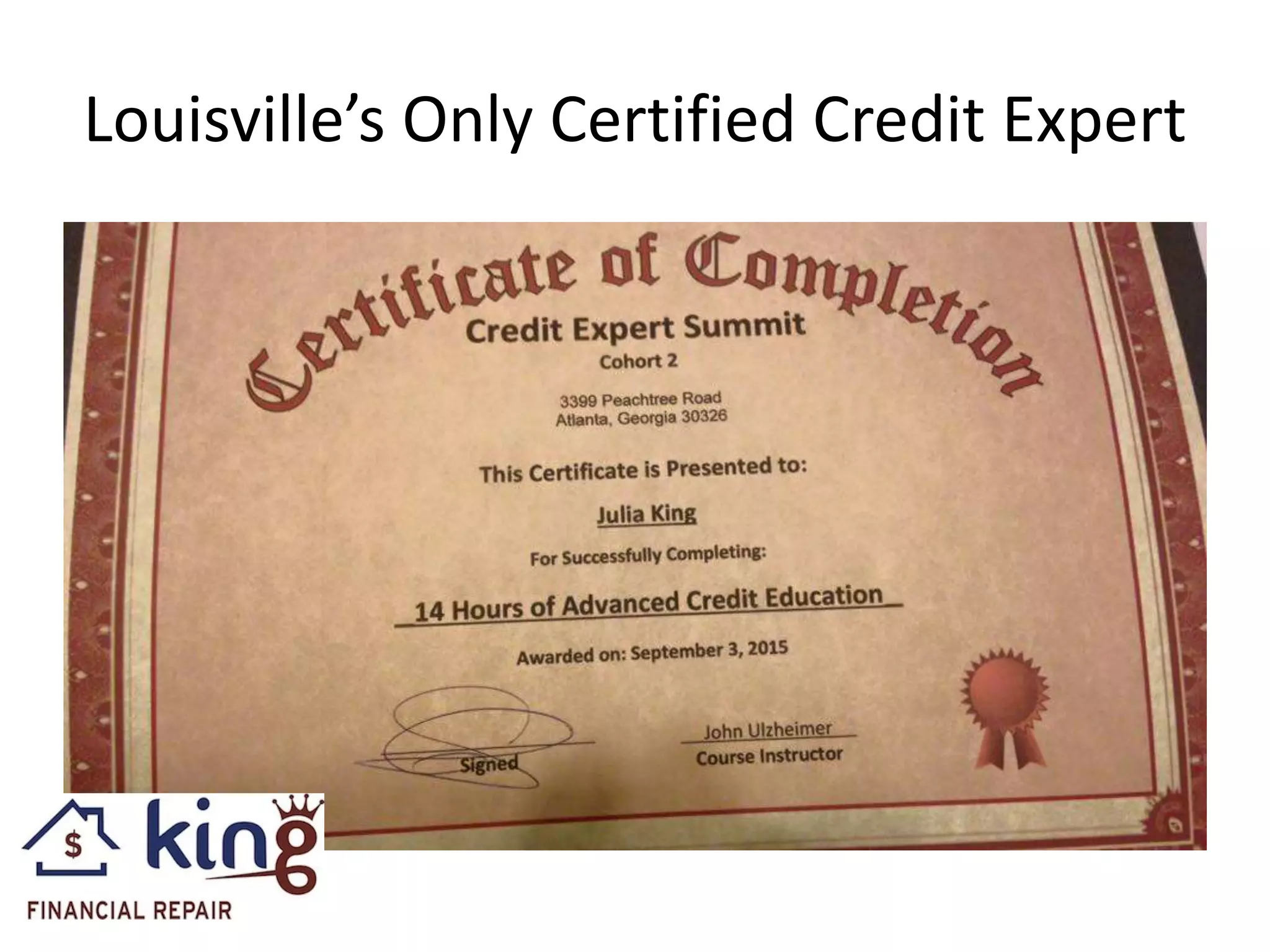 King financial repair process explained | PPT