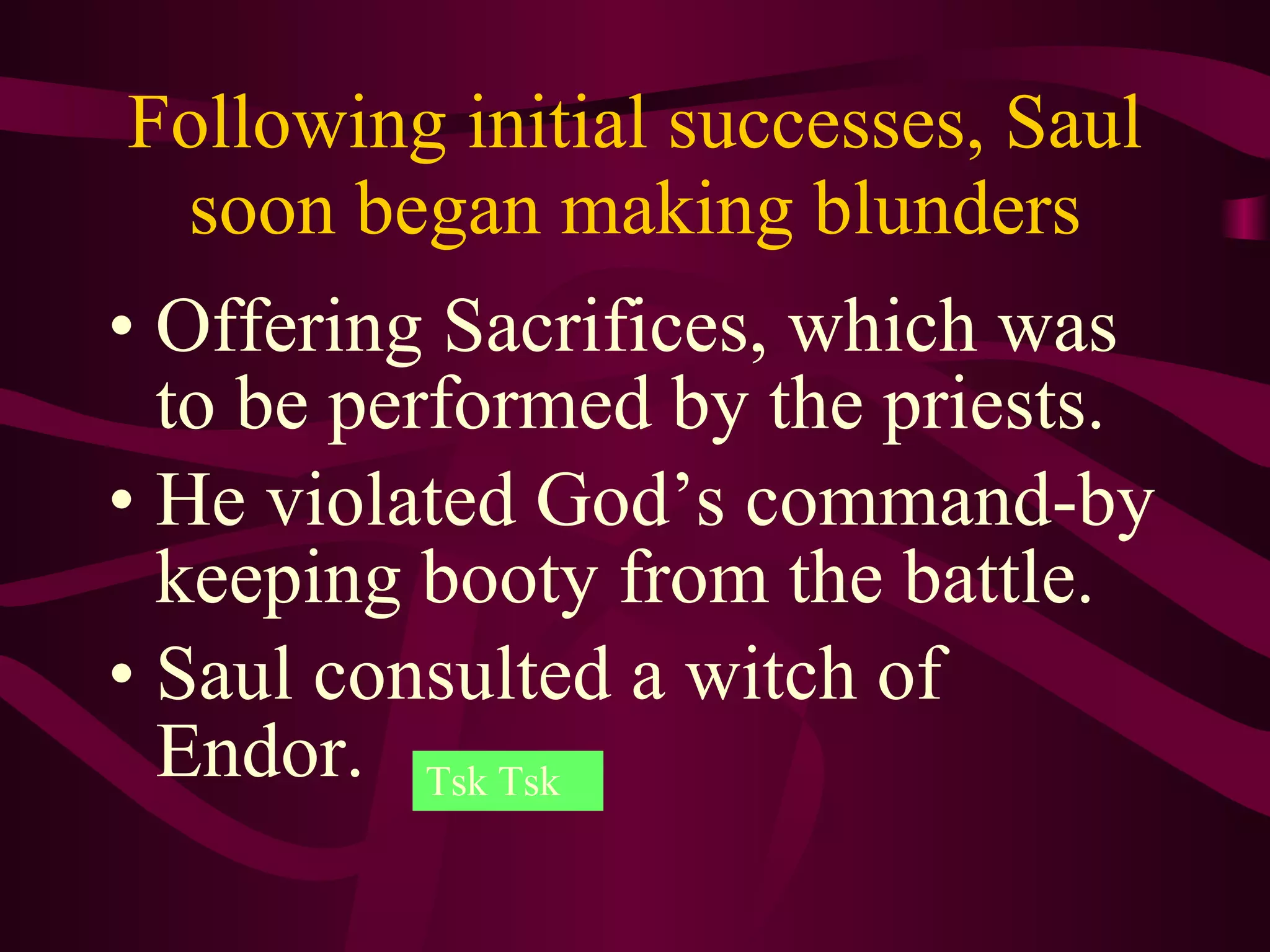 King Saul | PPT