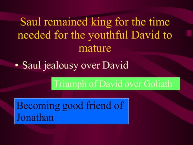 King Saul | PPT | Christianity | Religion & Spirituality