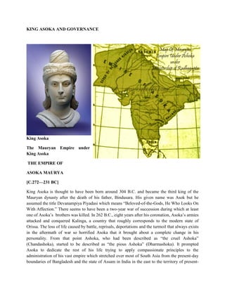 King Asoka and the art of Governance | PDF | Hinduism | Religion ...