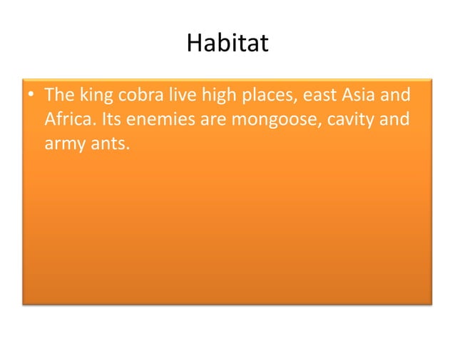 King cobra | PPTX