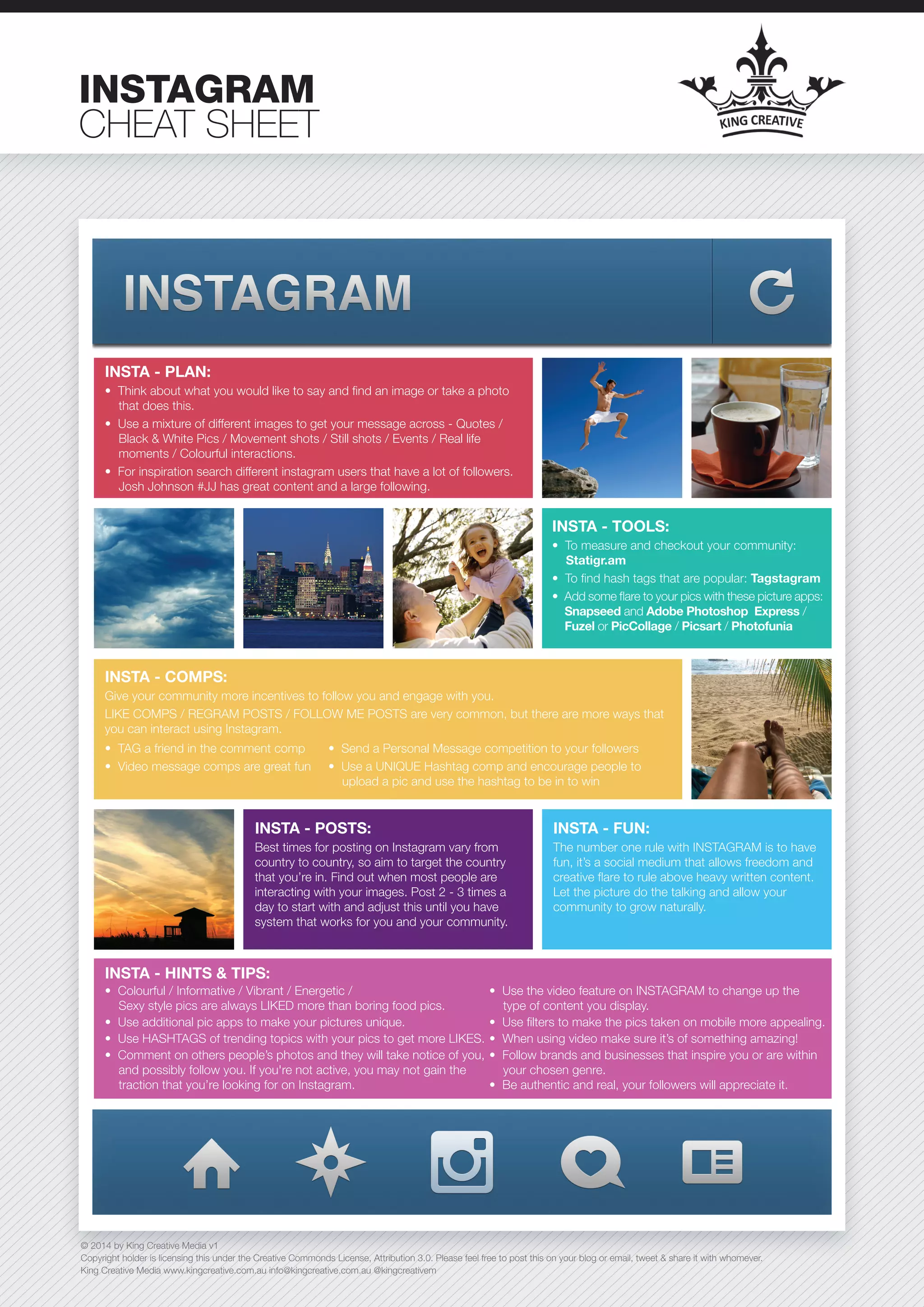 INSTAGRAM CHEAT SHEET | PDF