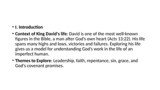 King David’s Model of Prayer concerning the Lords Prayer | PPTX