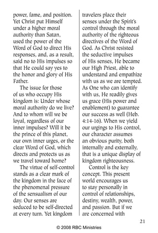Kingdom living-part-1-embracing-the-virtues-of-the-king | PDF