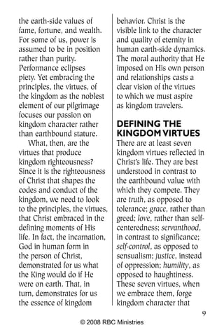 Kingdom living-part-1-embracing-the-virtues-of-the-king | PDF