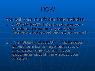Kingdom Project Powerpoint | PPT