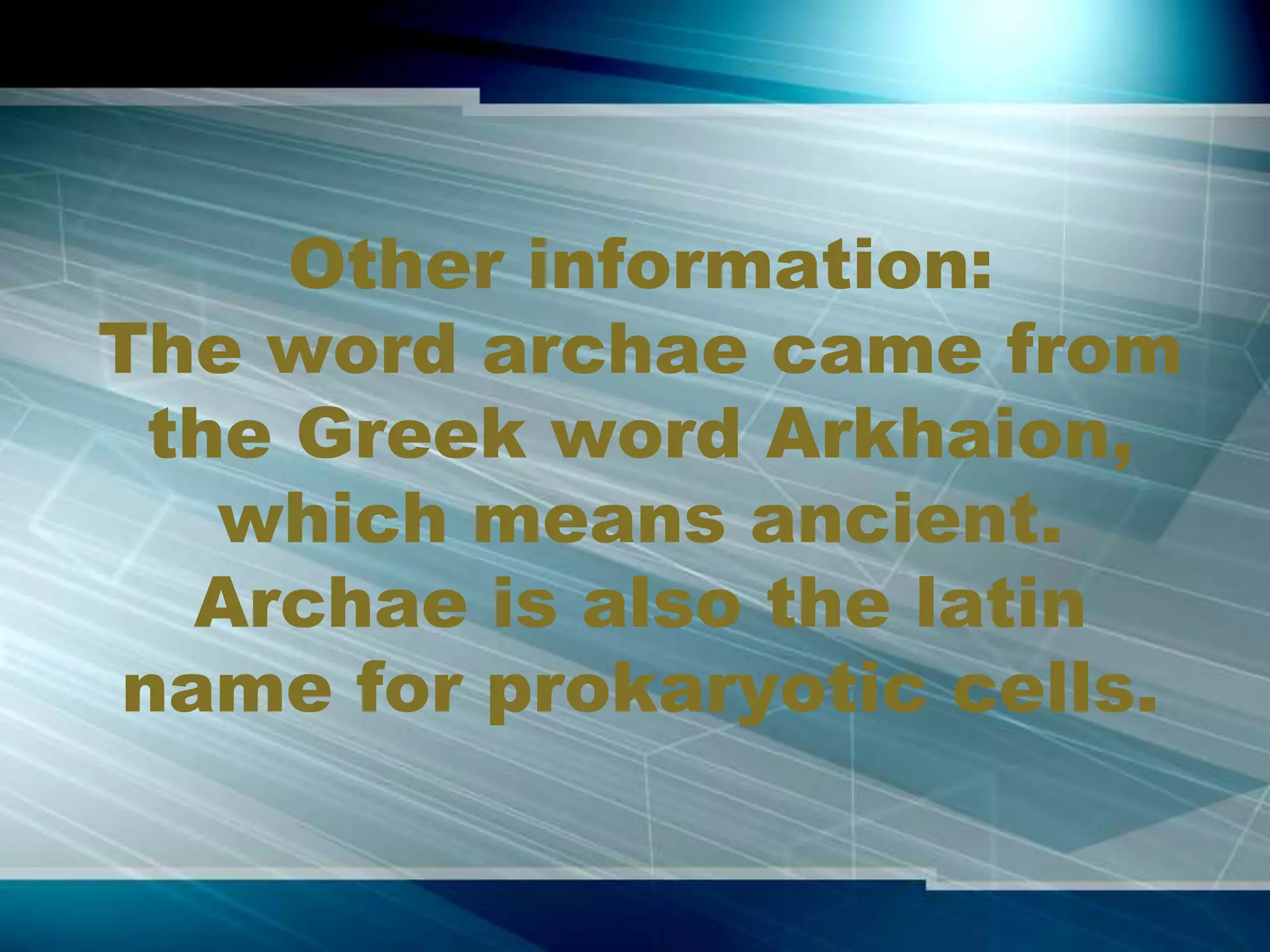 Kingdom archaebacteria | PPTX | Biological Sciences | Science