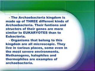 Archaebacteria Environments