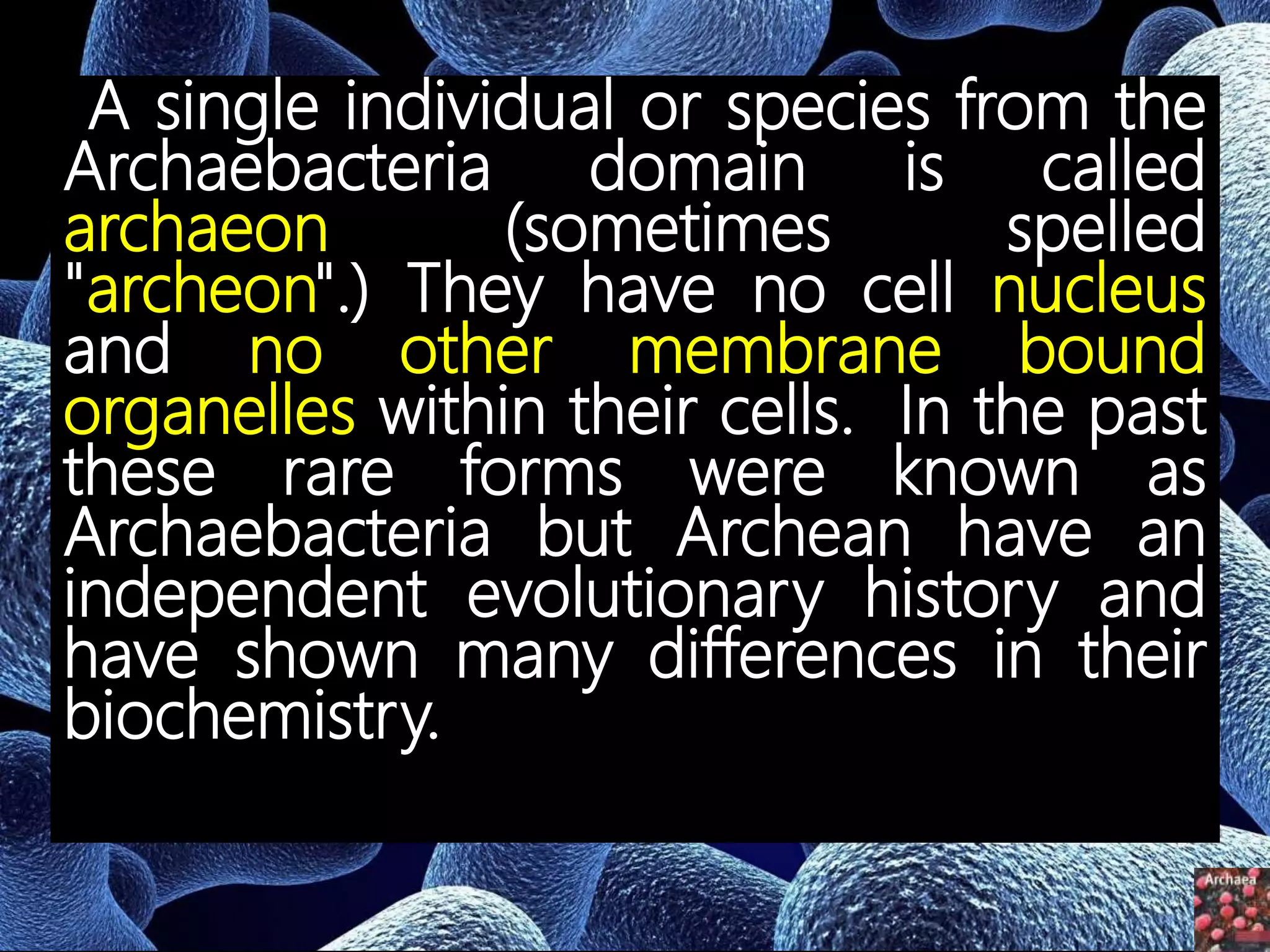 KINGDOM ARCHAEBACTERIA | PPTX