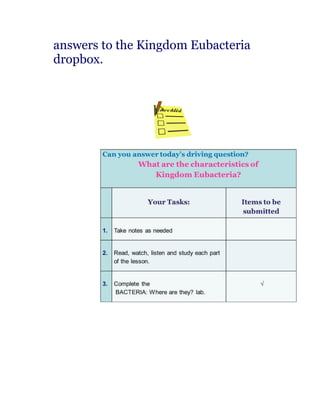 Kingdom Bacteria | PDF