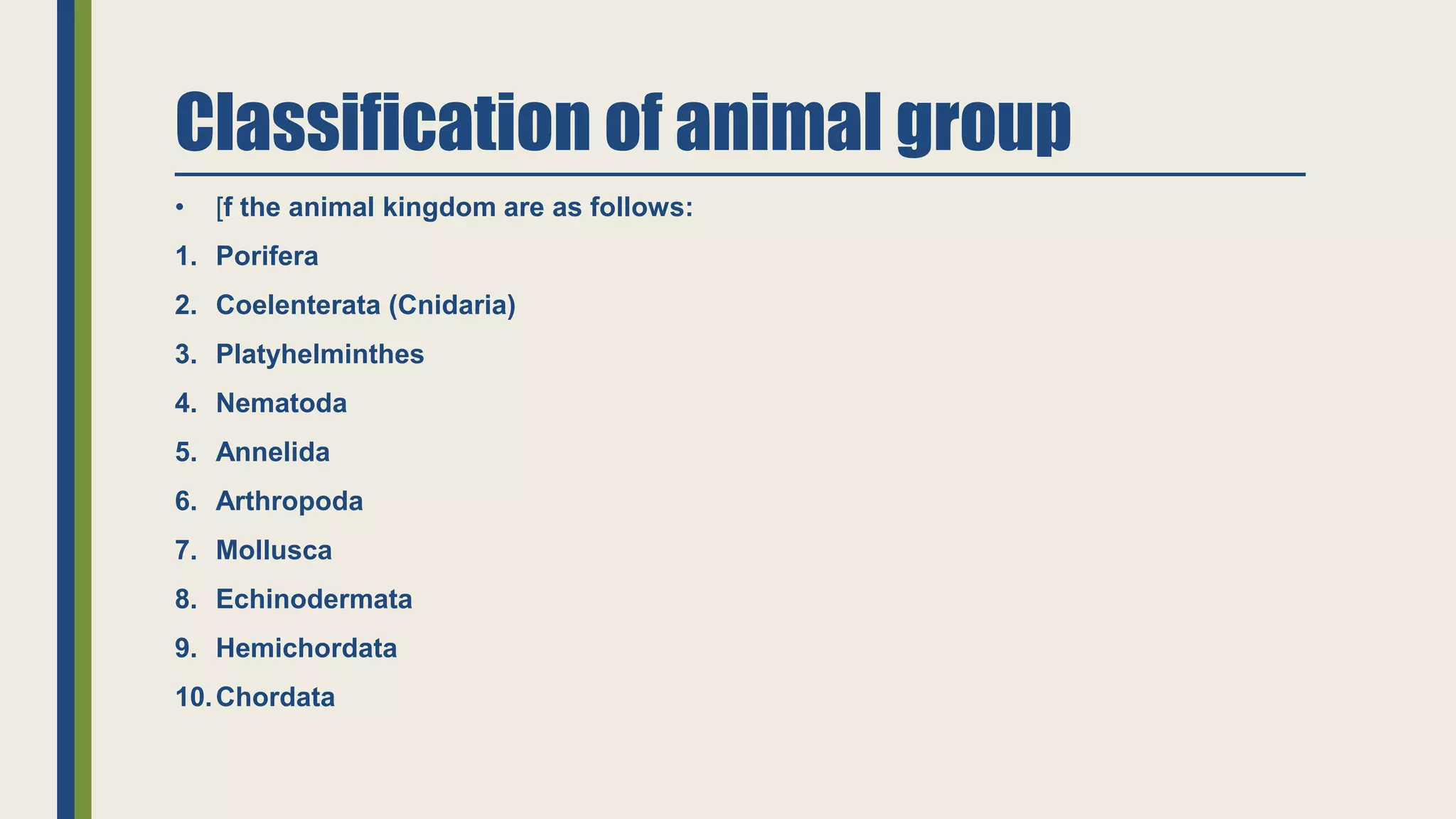 Kingdom classification and details classification of kingdom and phyllum | PPTX