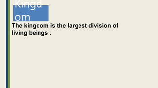 Kingdom classification and details classification of kingdom and ...