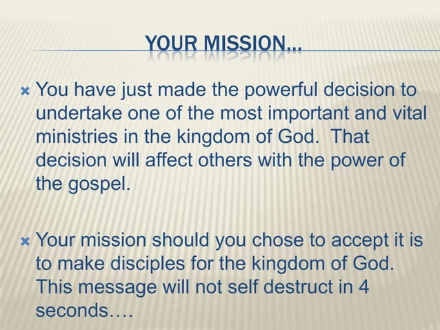 Kingdom Discipleship lesson 1 | PPTX | Christianity | Religion ...