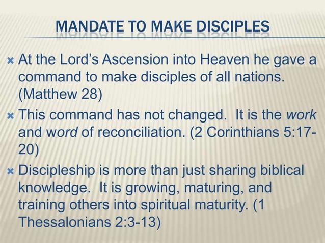 Kingdom Discipleship lesson 1 | PPTX | Christianity | Religion ...