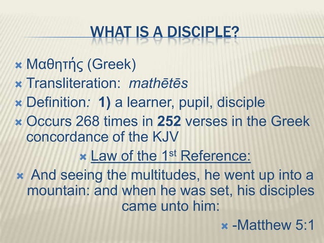 Kingdom Discipleship lesson 1 | PPTX | Christianity | Religion ...