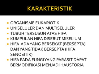 KINGDOM FUNGI, kerajaan jamur, basidiomycota | PPTX