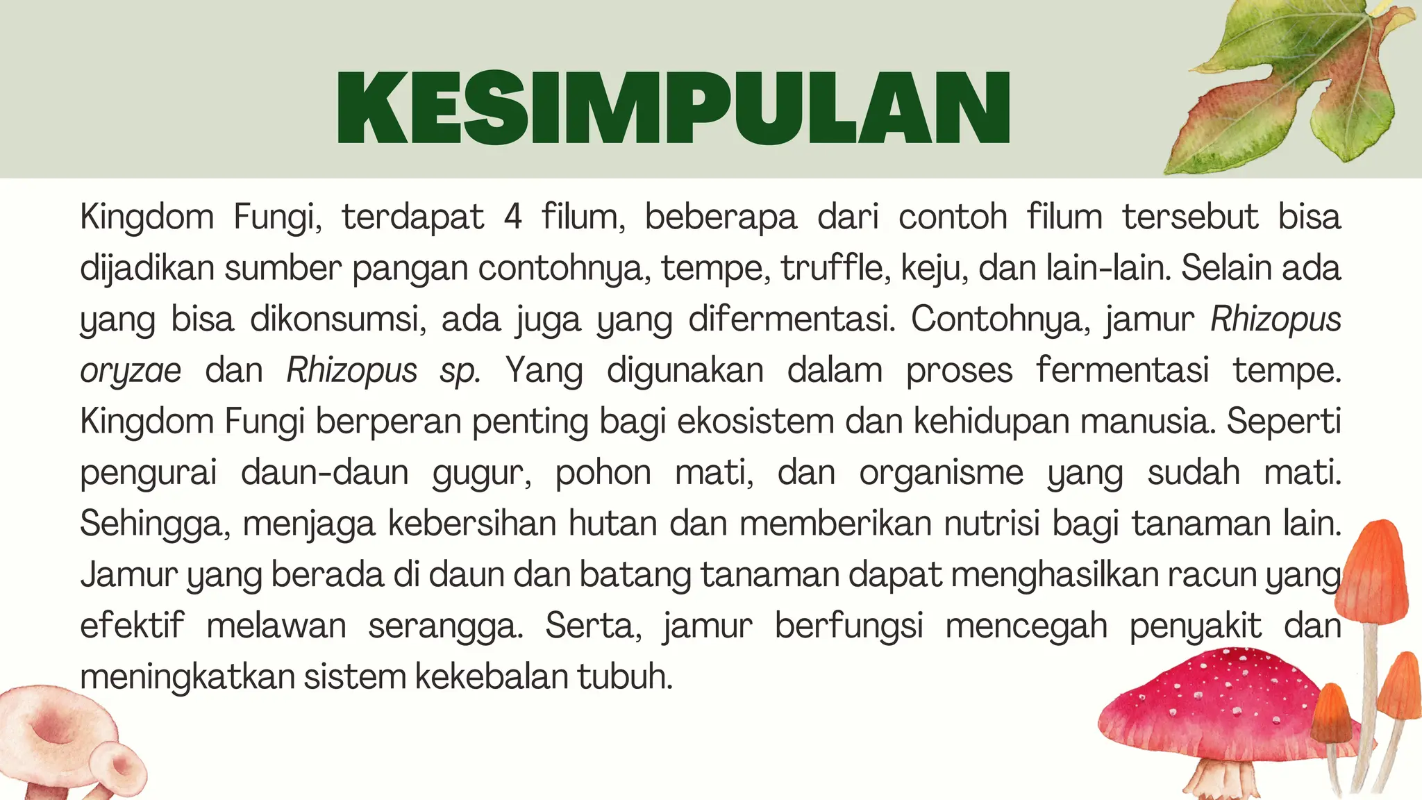 Memahami Kehidupan Rahasia Kingdom Fungi | PDF