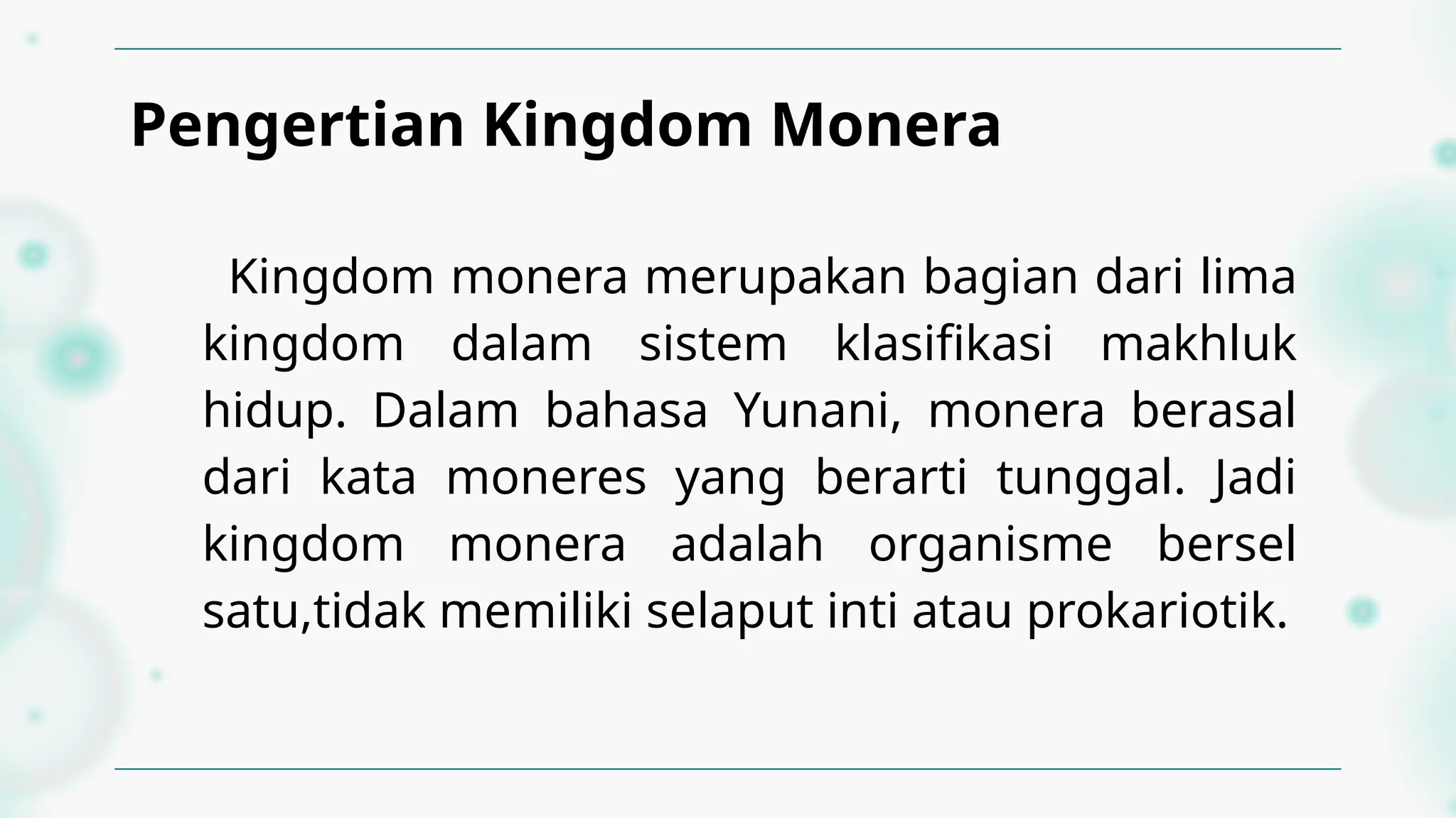 Kingdom Monera Thesis Defense by Revida Rani, S.Pd