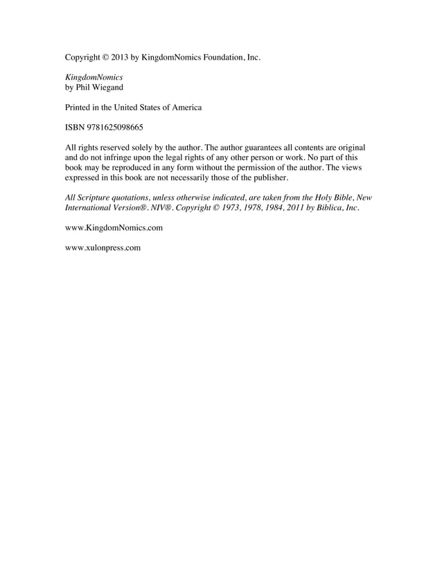 Kingdom nomics book-131205 | PDF