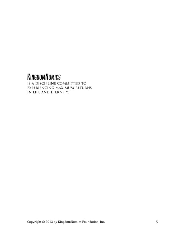 Kingdom nomics book-131205 | PDF