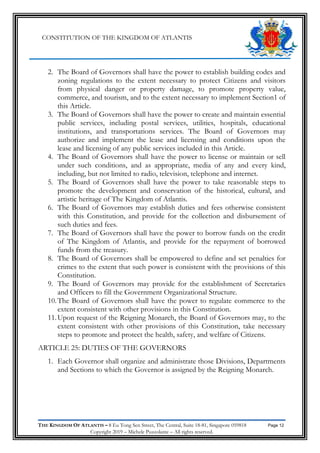 THE KINGDOM OF ATLANTIS CONSTITUTION | PDF | Geography | Science