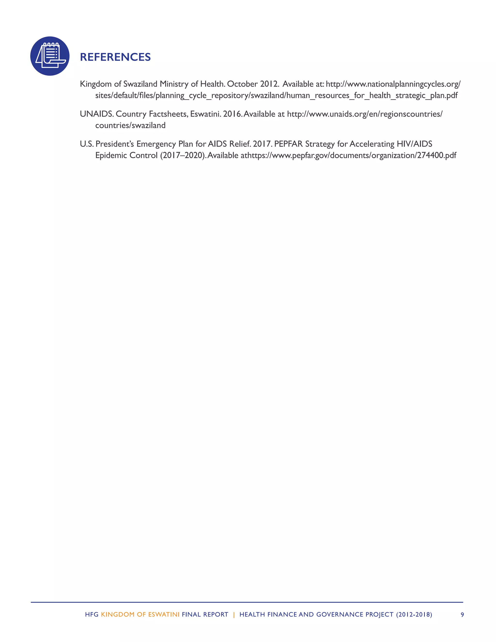 HFG Kingdom of Eswatini Final (Swaziland) Country Report | PDF