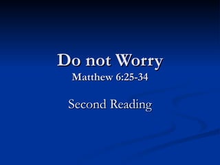 Kingdom of god where is your focus | PPT