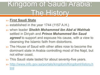 Kingdom of saudi arabia | PPTX