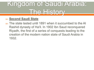 Kingdom of saudi arabia | PPTX