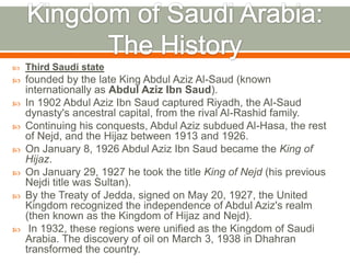 Kingdom of saudi arabia | PPTX