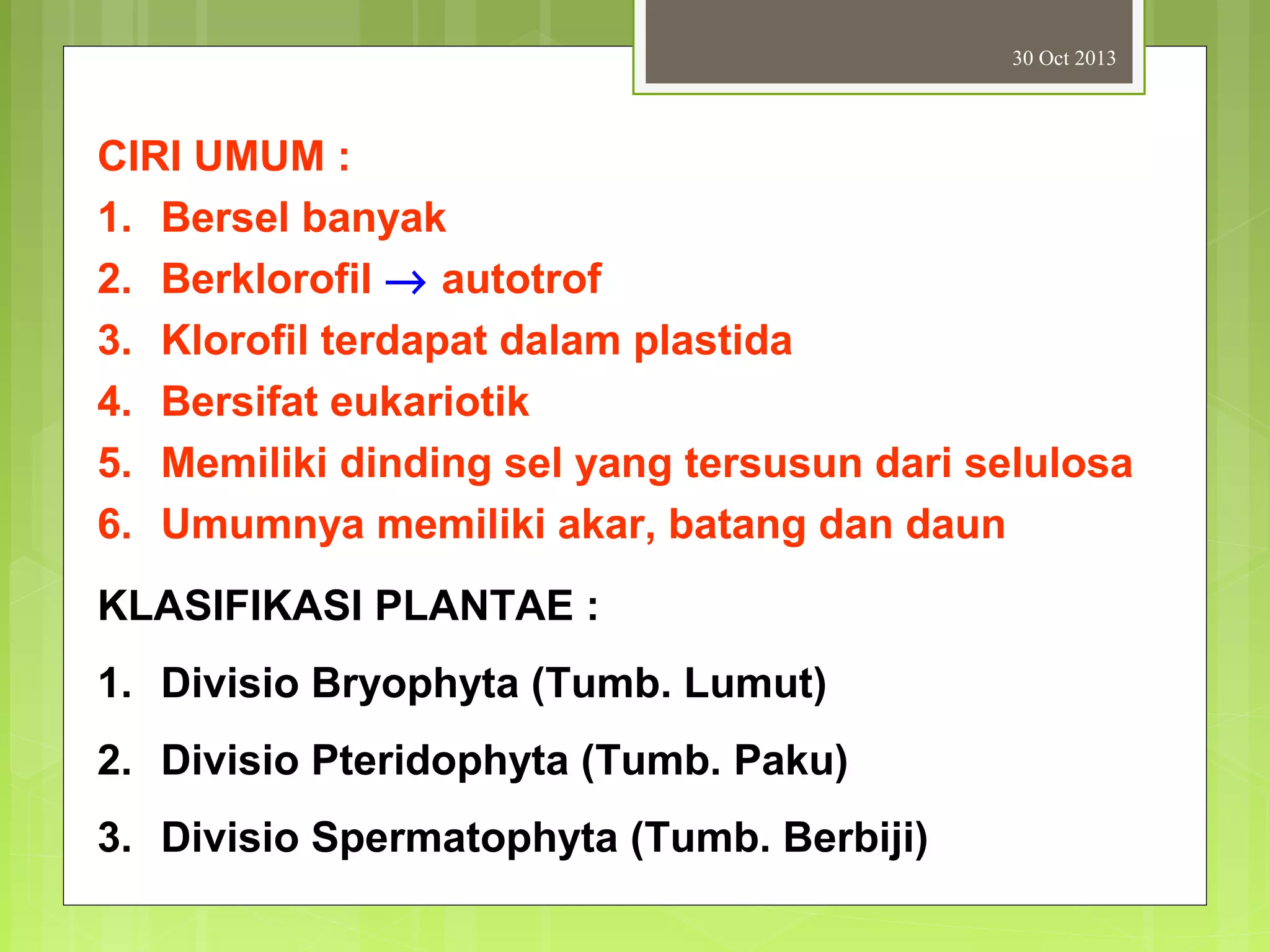 Kingdom plantae | PPT