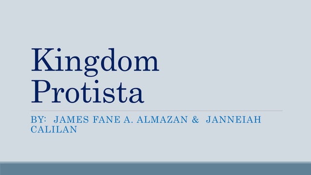 Kingdom Protist Power Point Presentation | PPTX | Biological Sciences ...