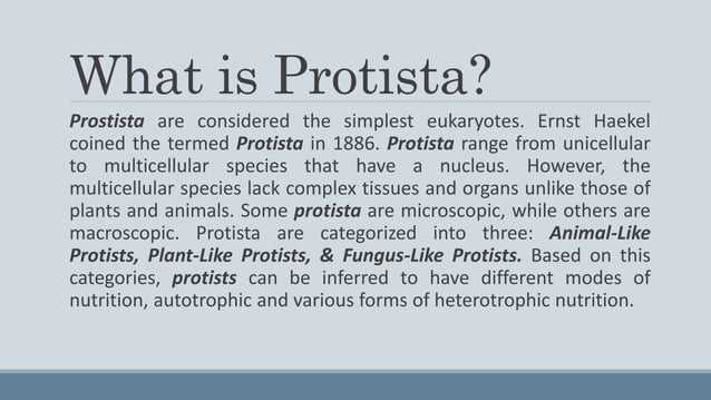 Kingdom Protist Power Point Presentation | PPTX | Biological Sciences ...