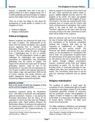 Kingdom Secular | PDF