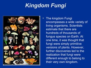 Kingdoms of classification | PPT