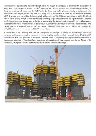 Kingdom Tower Progress