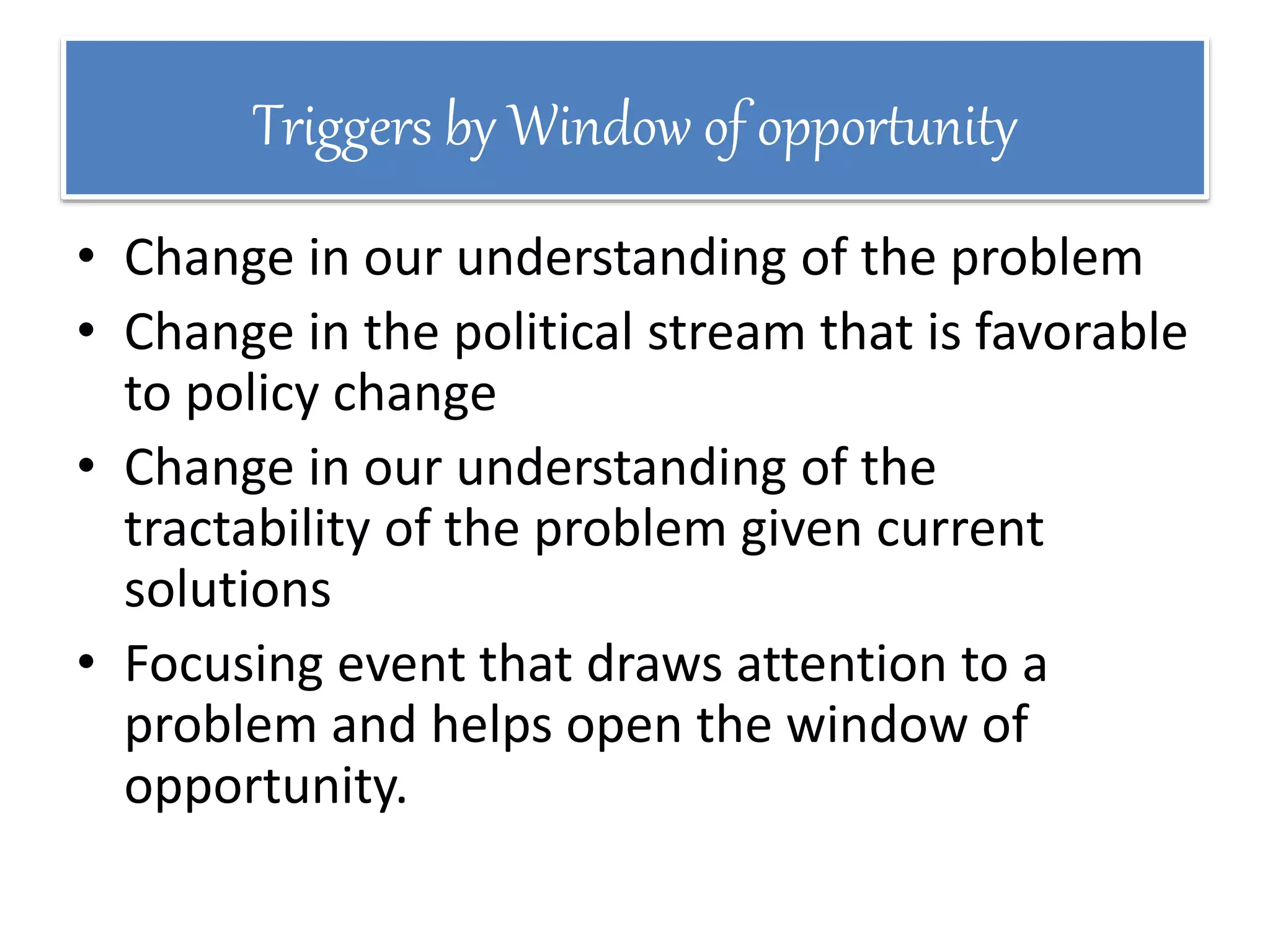 Kingdon’s streams metaphor | PPTX