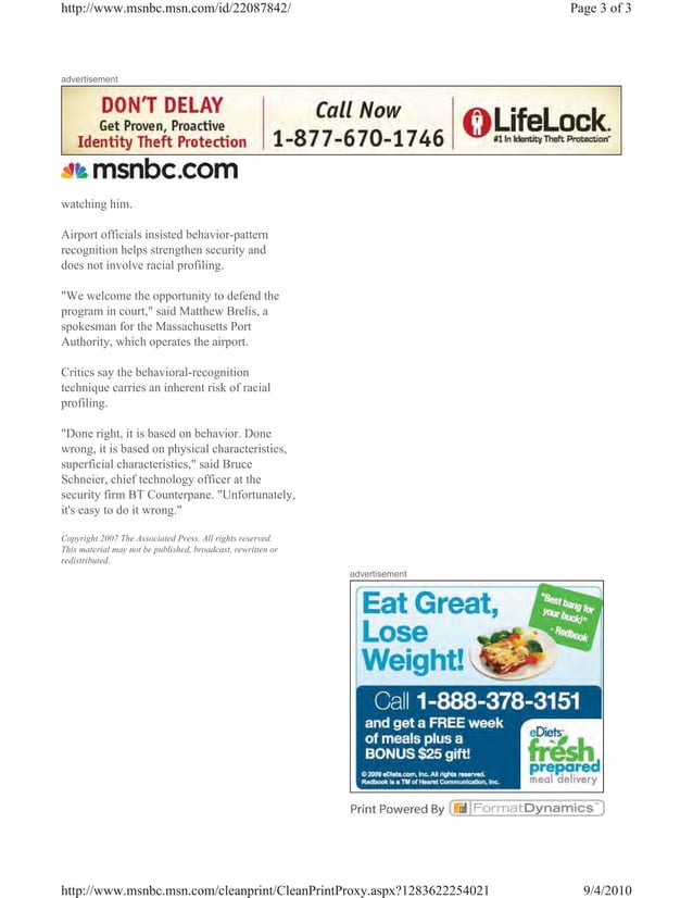 KING DOWNING (Racial Profiling Victim) - ACLU | PDF