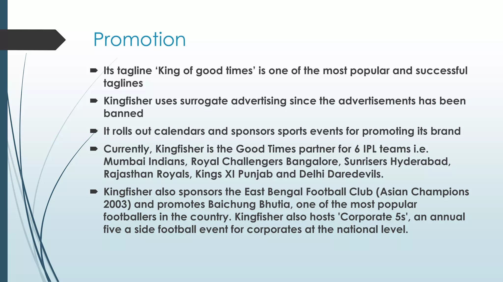 Kingfisher marketing mix | PPTX