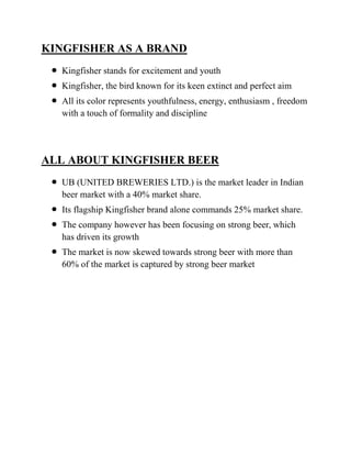 Kingfisher beer | DOCX