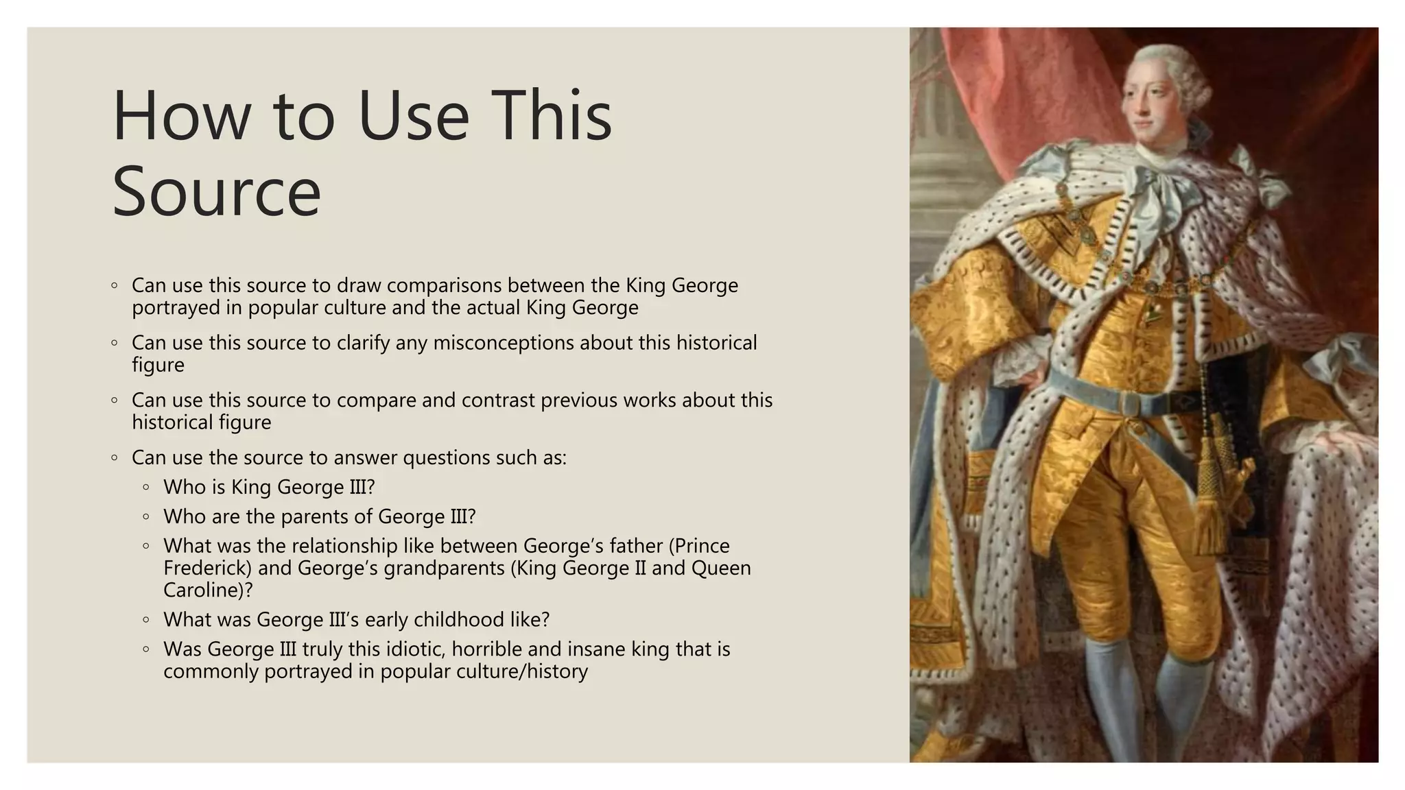 King george iii presentation | PPTX