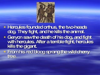 King Geryons Cattle | PPT