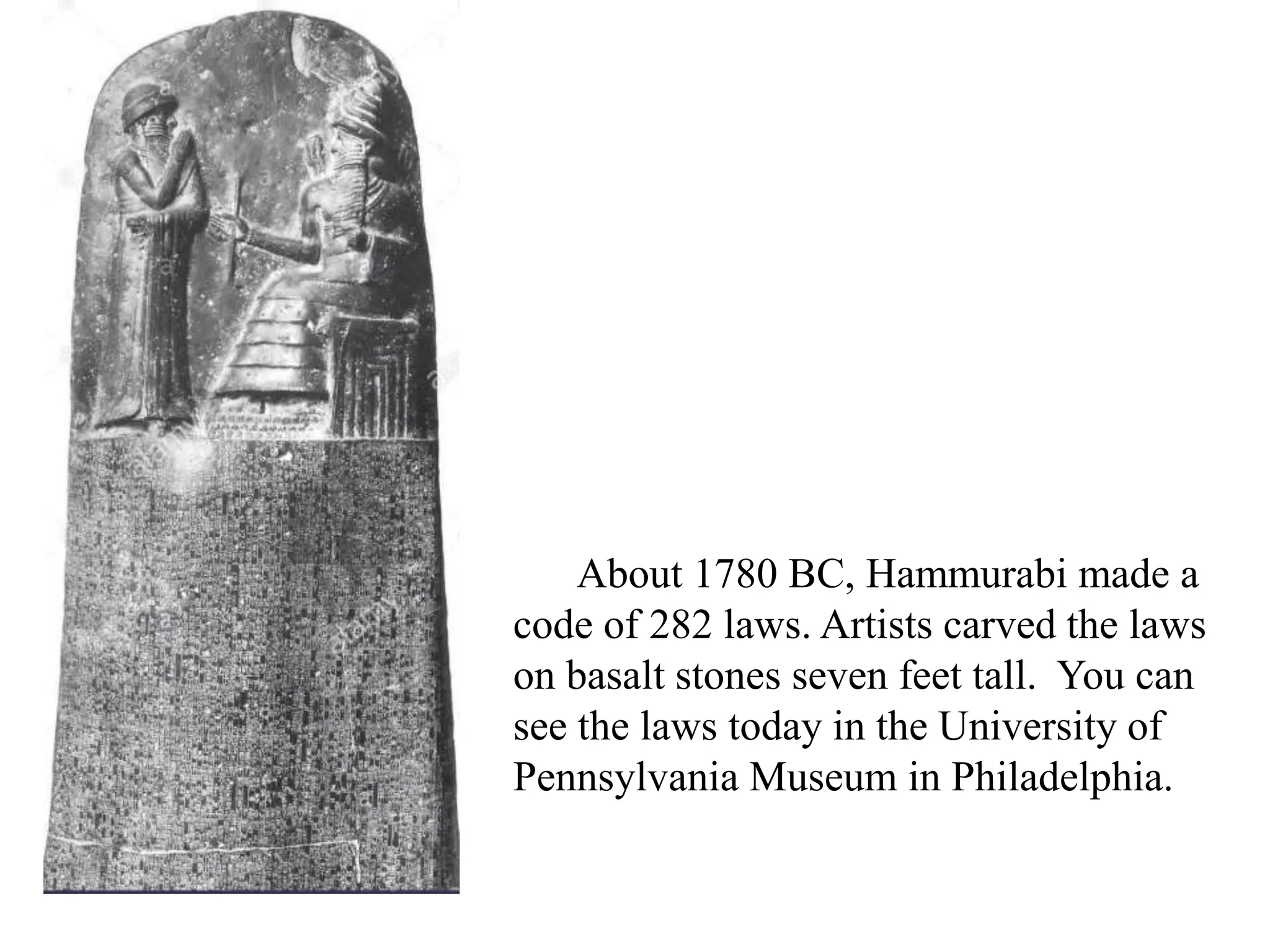 King Hammurabi and His Code of Law, rev | PPTX