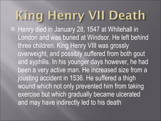 King Henry Viii | PPT | Celebrity Families | Pop Culture